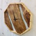 Chestnut Wall Clock,octagon Wall Clock,custom Made Wooden Framed,wall ...