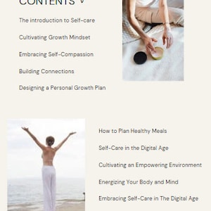 A Guide to Self-care E-book, Personal Growth Plan, Plan Healthy Meals ...