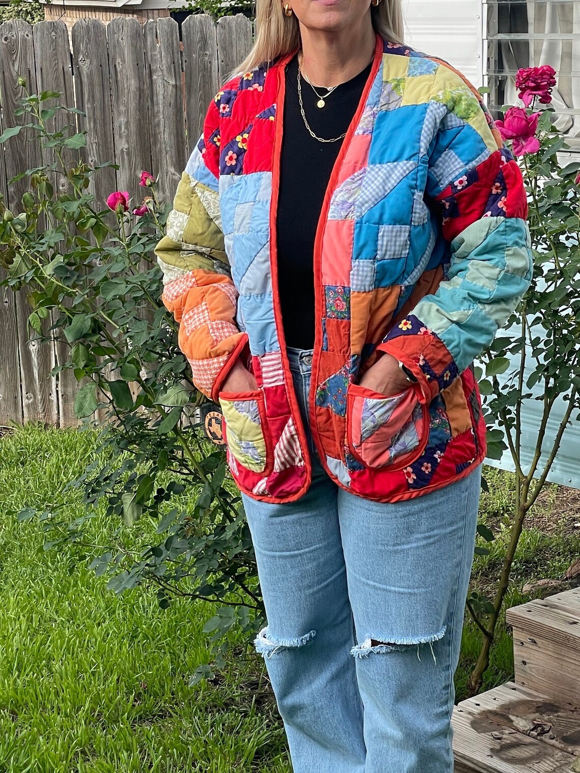 Vintage Quilt Jacket - Etsy