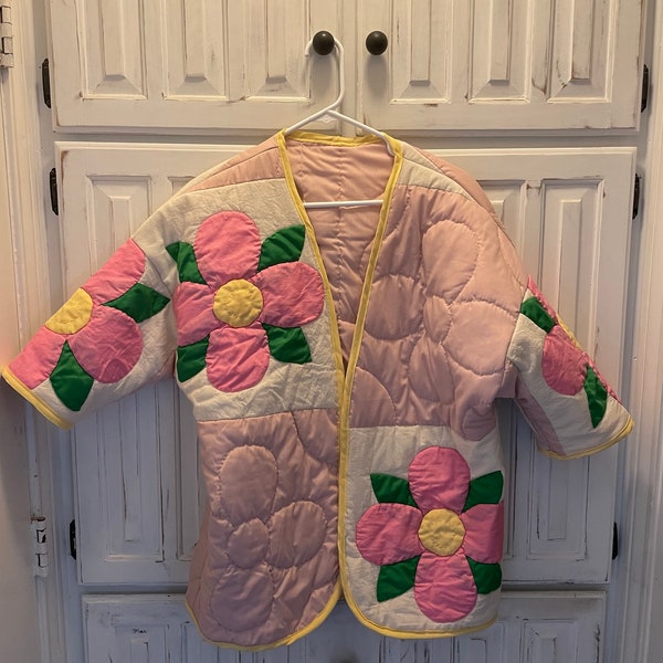 Floral Quilt Jacket - Etsy