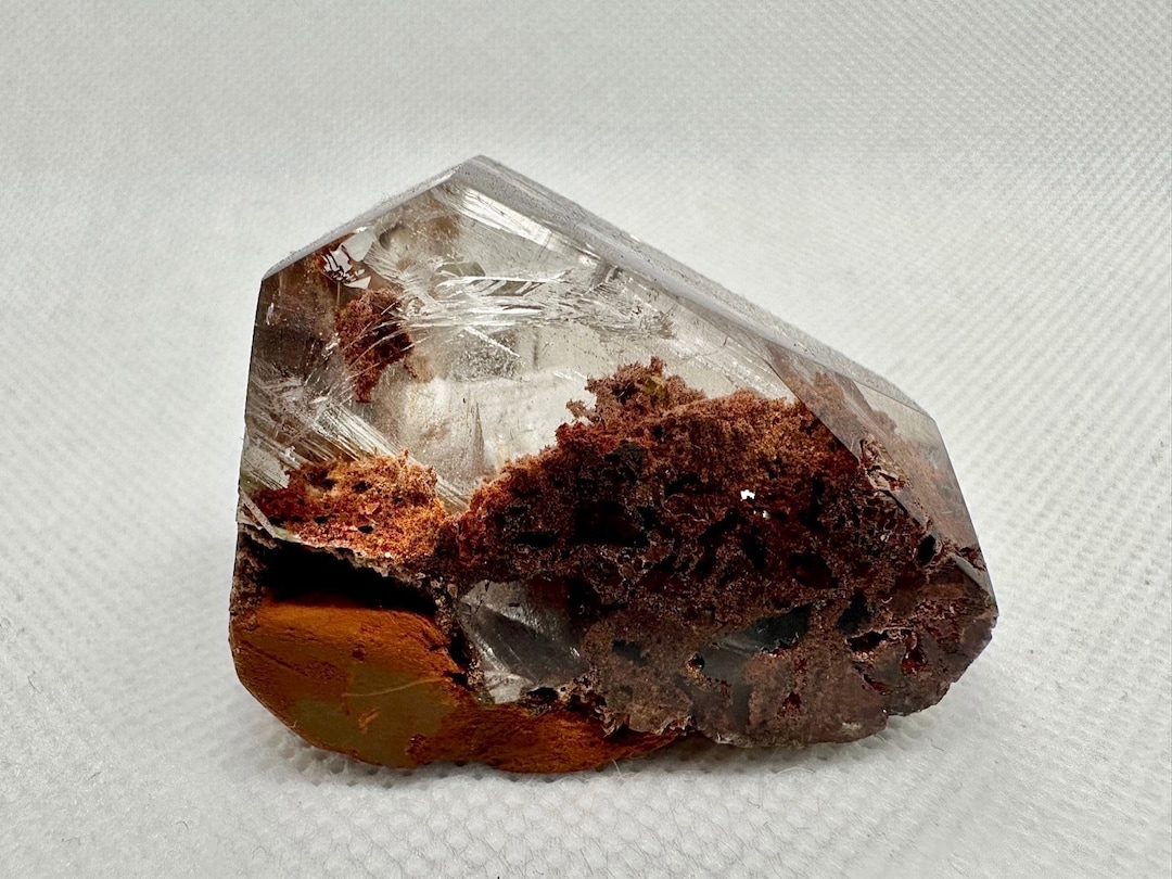 Red Garden Quartz Chlorite Inclusion / Brazilian Lodolite Quartz ...
