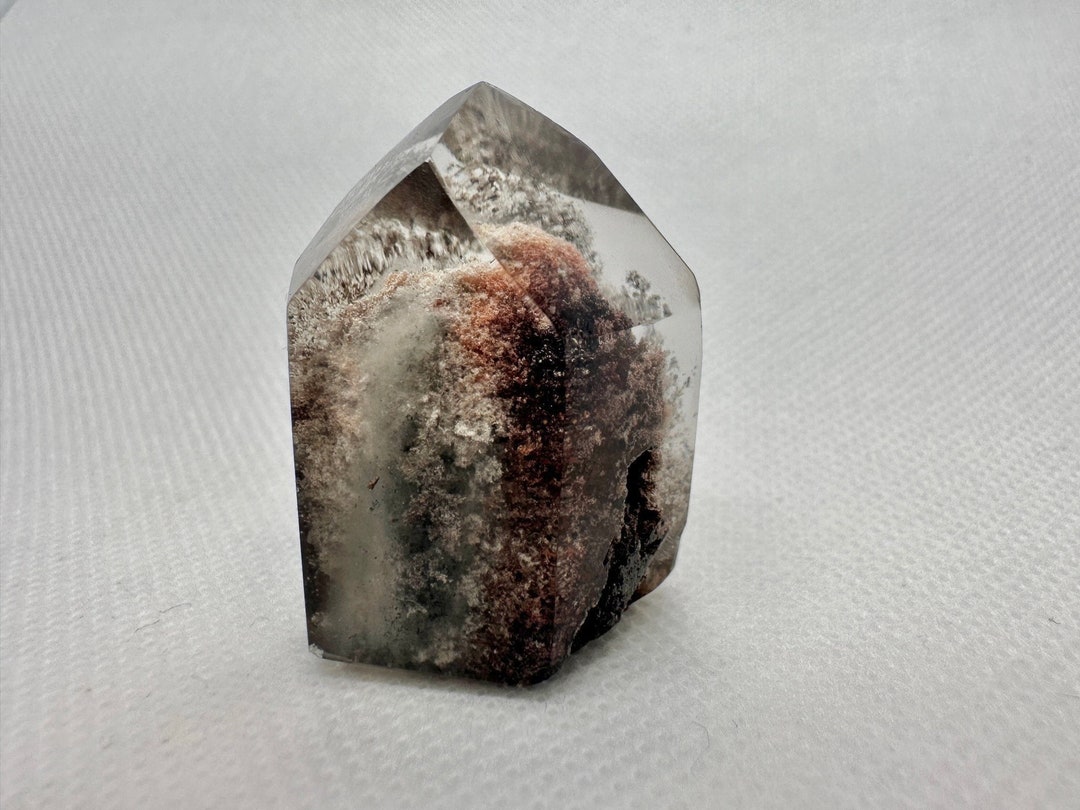 Garden Quartz Point / Natural Brazilian Lodolite Quartz Crystal ...