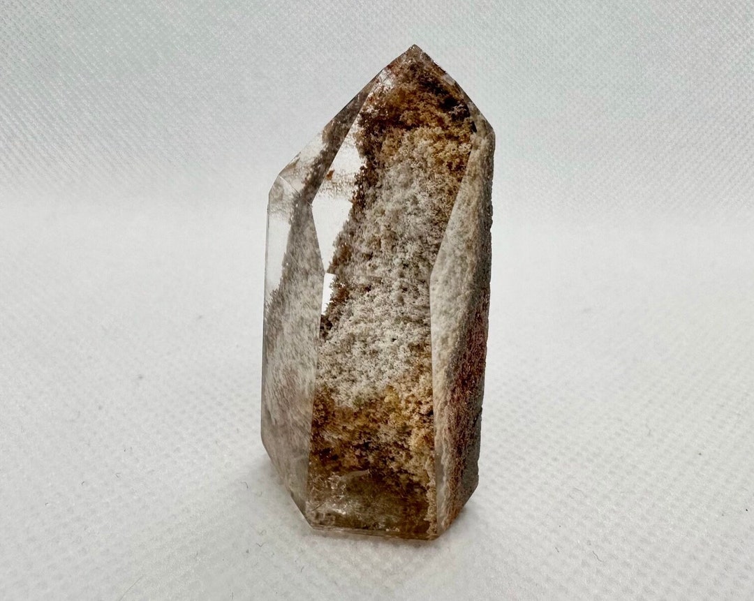 Garden Quartz Point Natural Brazilian Lodolite Quartz Crystal - Etsy