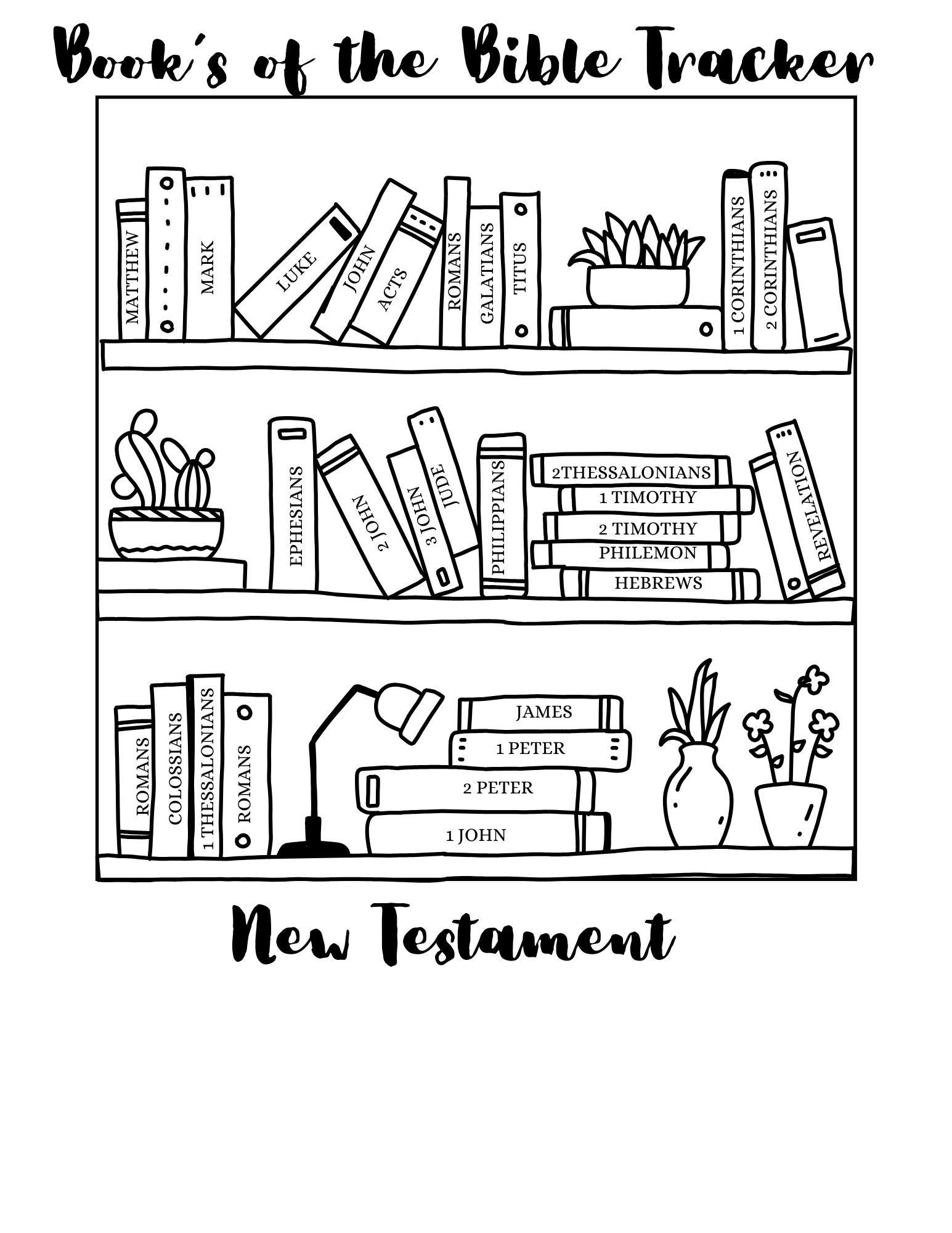 New Testament Bible Tracker - Etsy