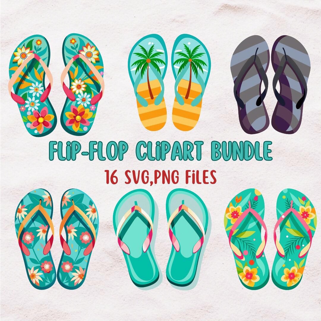 Flip-flops Svg,flip-flops Png.flip-flops Clipart for T-shirt Printing ...
