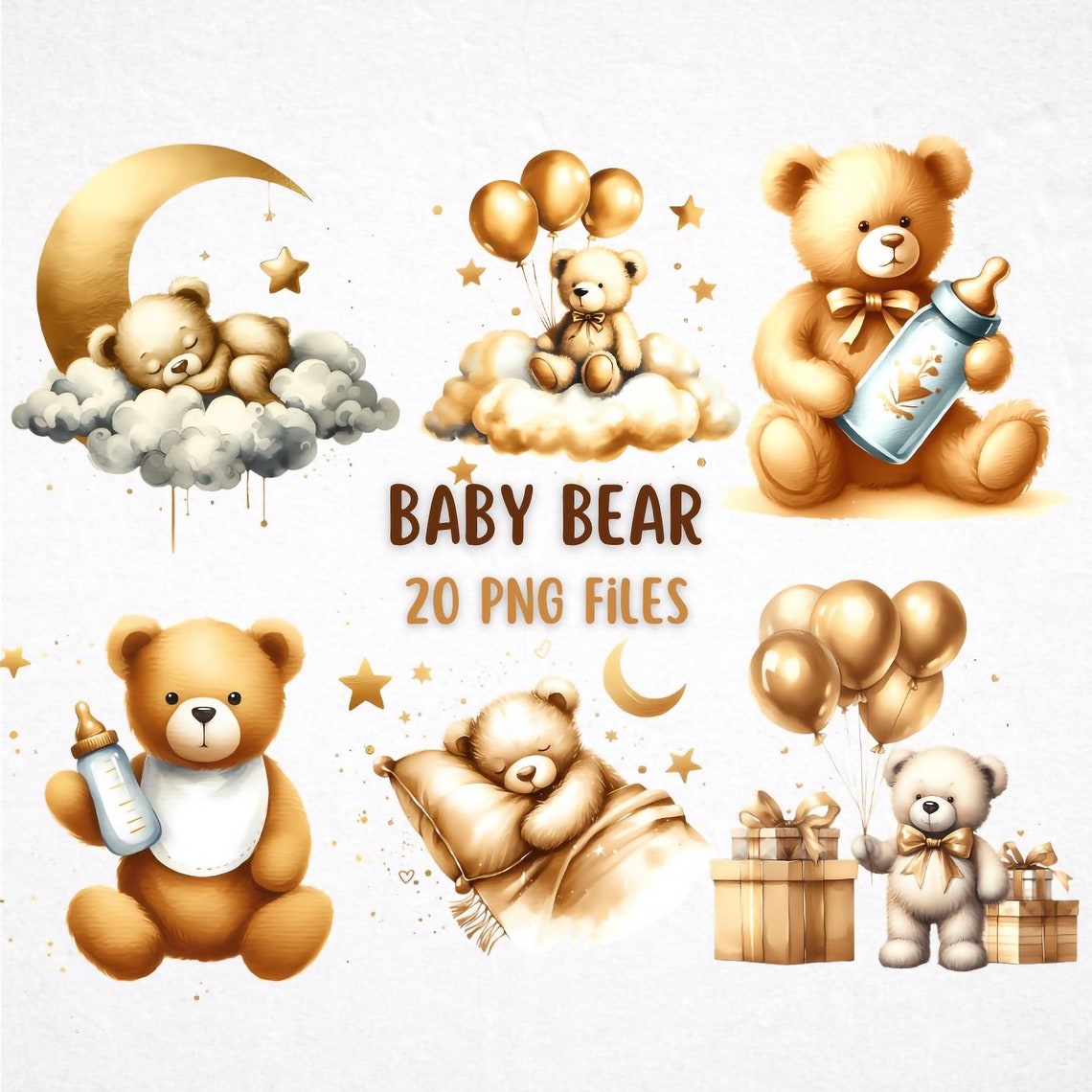 Collection of Clipart Cute Baby Bear,clipart Baby Shower,clipart Baby ...