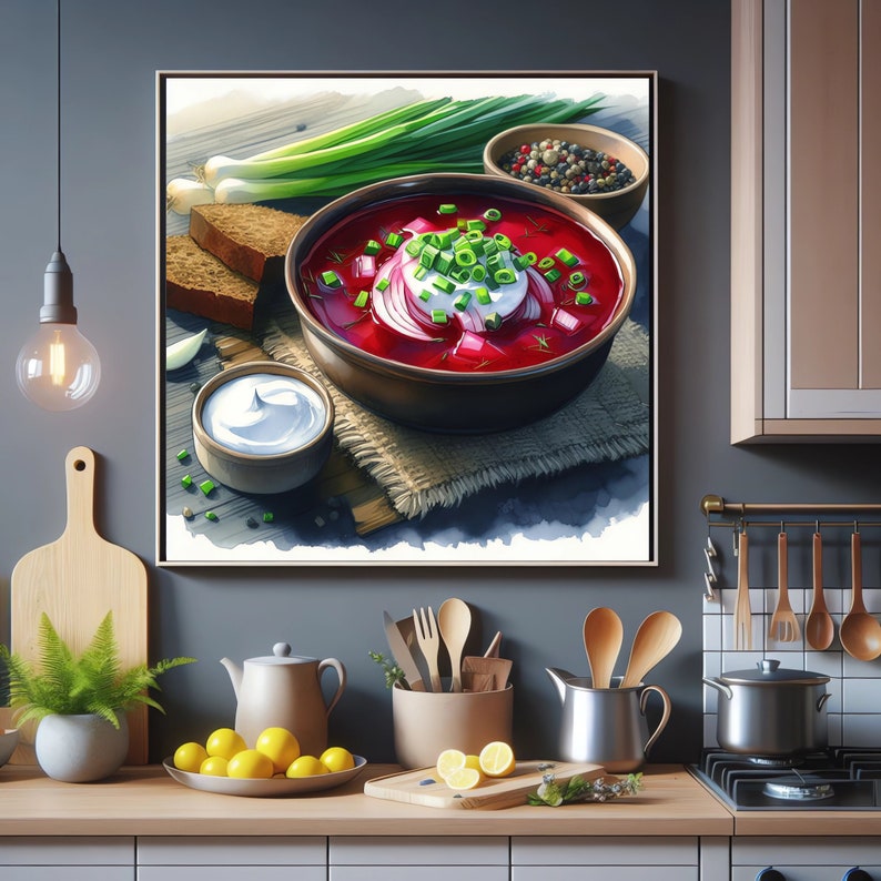 Ukrainian Borscht, 12 Digital Illustrations in Jpg Format, Digital ...