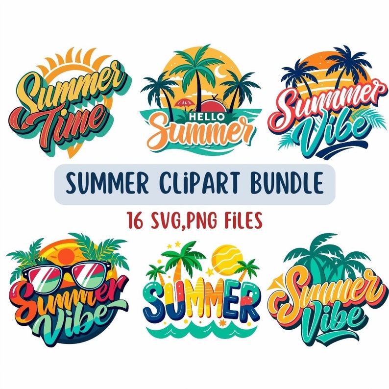 Clipart Summer Png, Summer Svg. Summer Clipart Hello Summer for ...