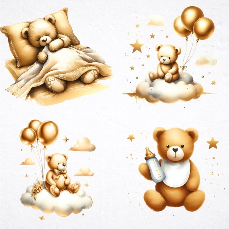 Collection of Clipart Cute Baby Bear,clipart Baby Shower,clipart Baby ...