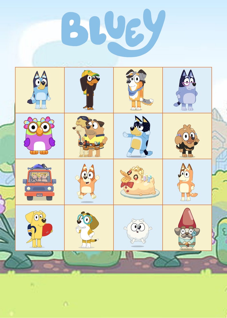 Bluey - Kids Party - Etsy