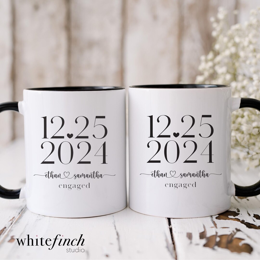 Personalized Wedding Mug, Husband and Wife Name Date Clear Glass Mug ...