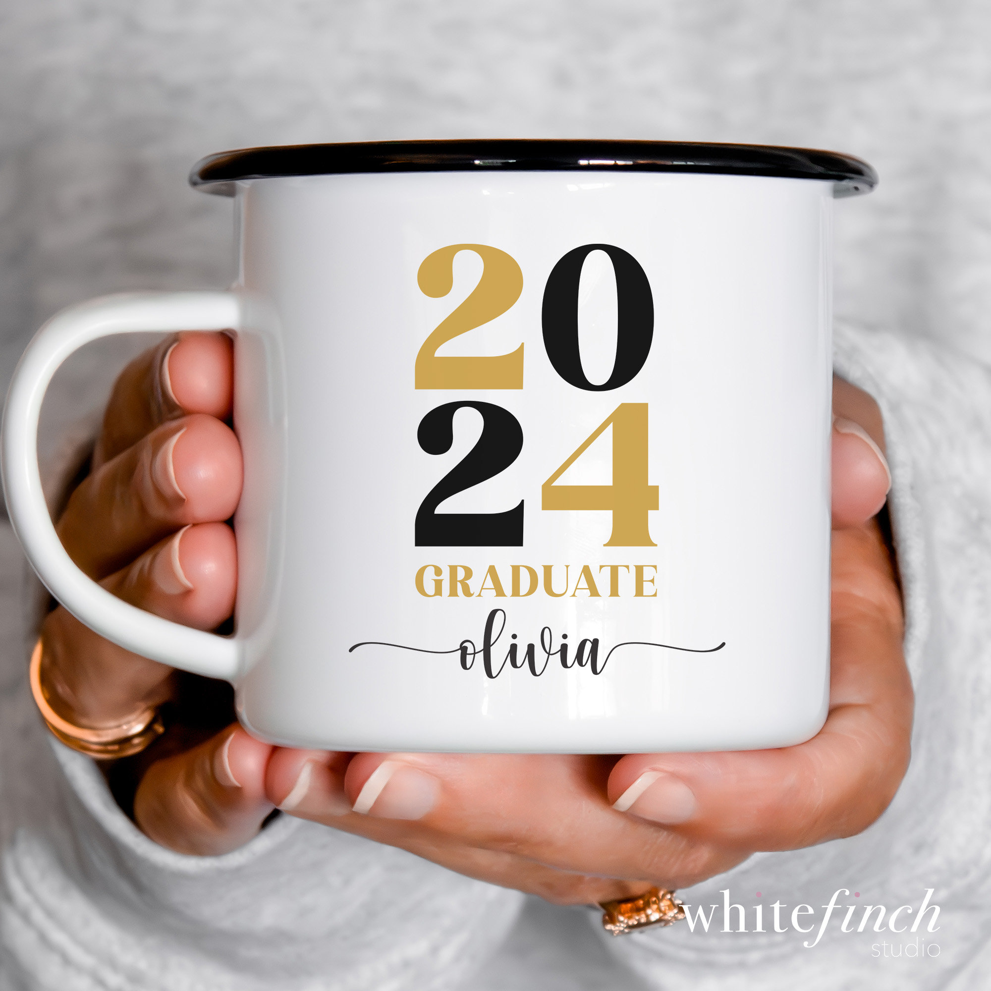 Personalized Graduation Year Mug, Graduate Name Glass Mug, College ...
