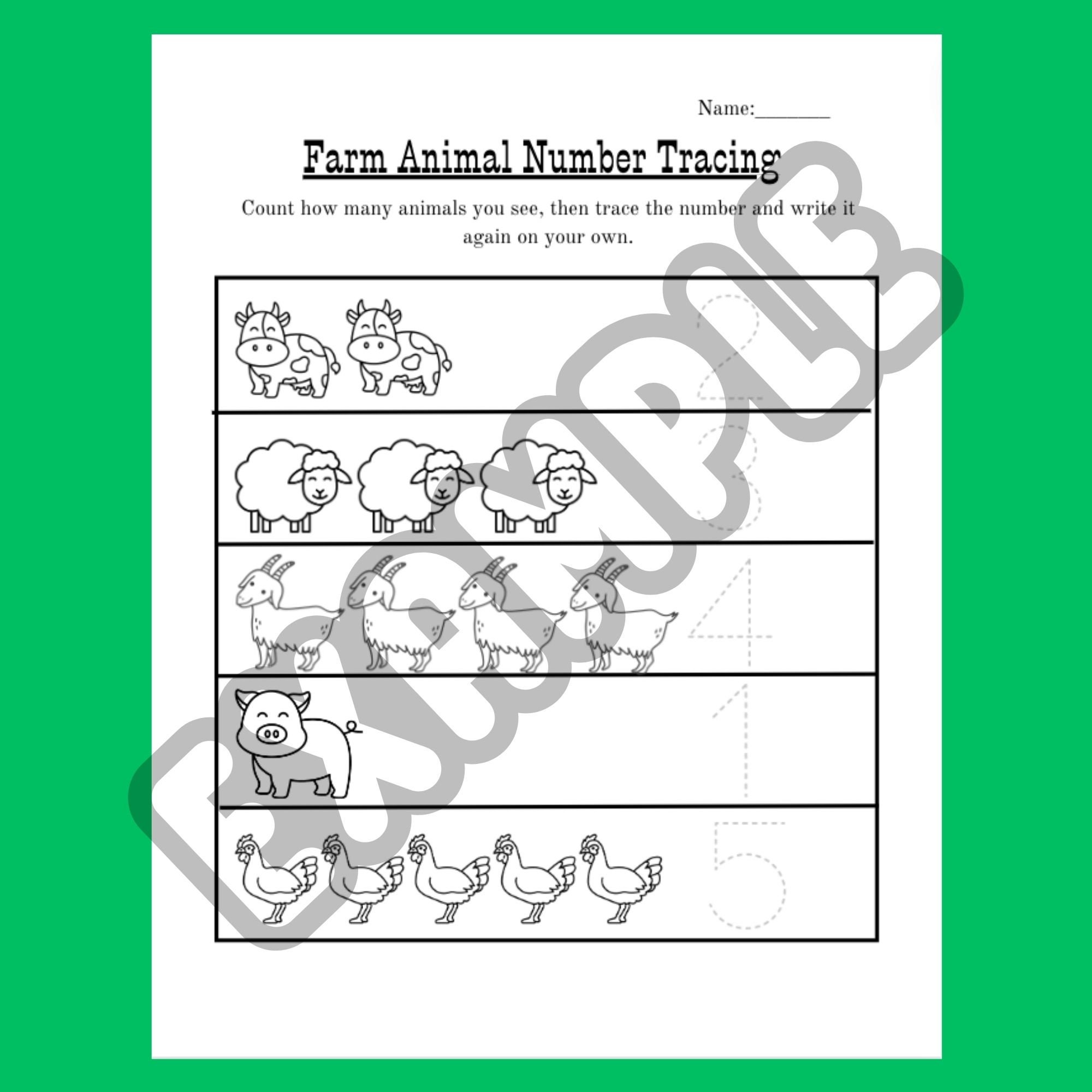 Farm Curriculum Printable Worksheets for Preschool, Prek, and ...