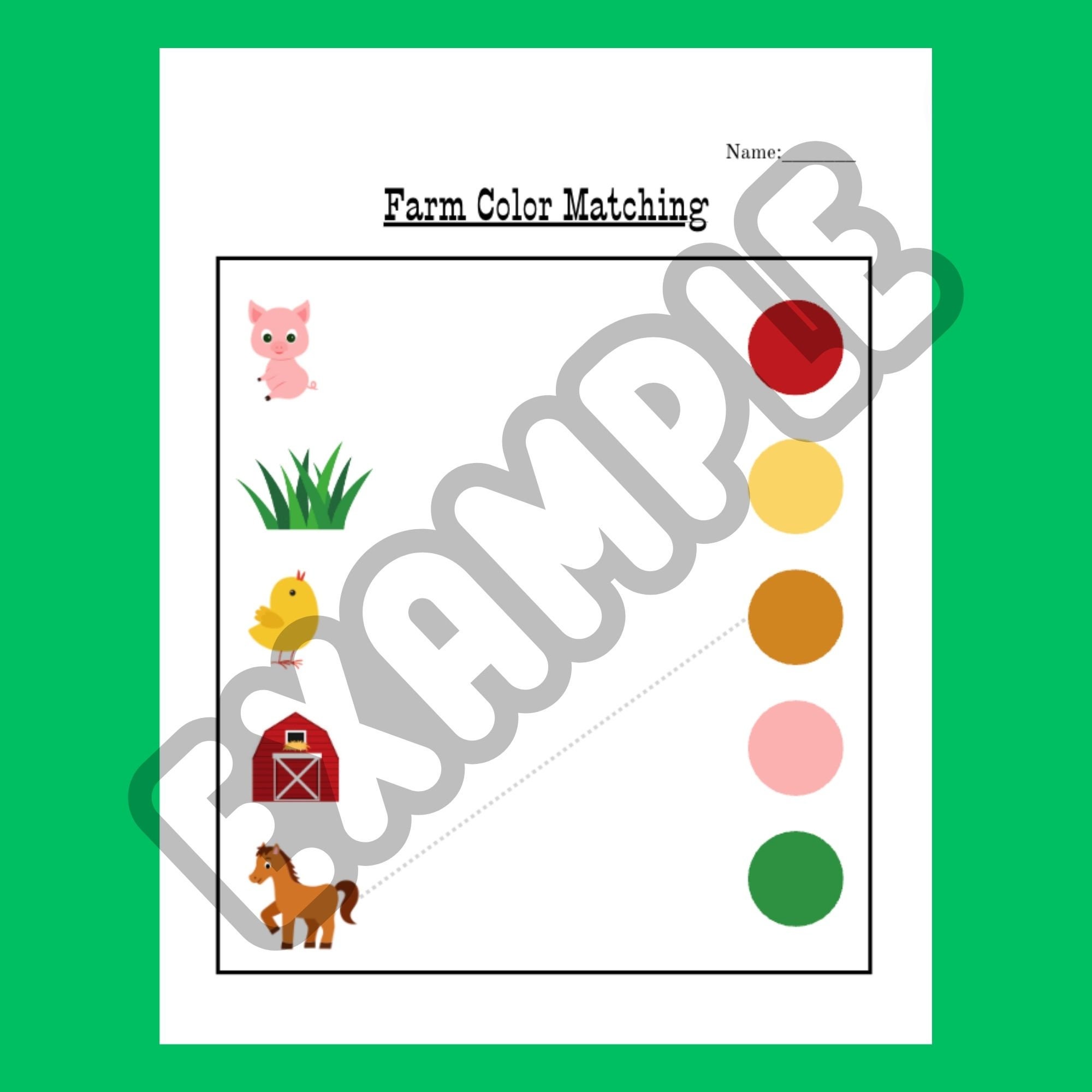 Farm Curriculum Printable Worksheets for Preschool, Prek, and ...
