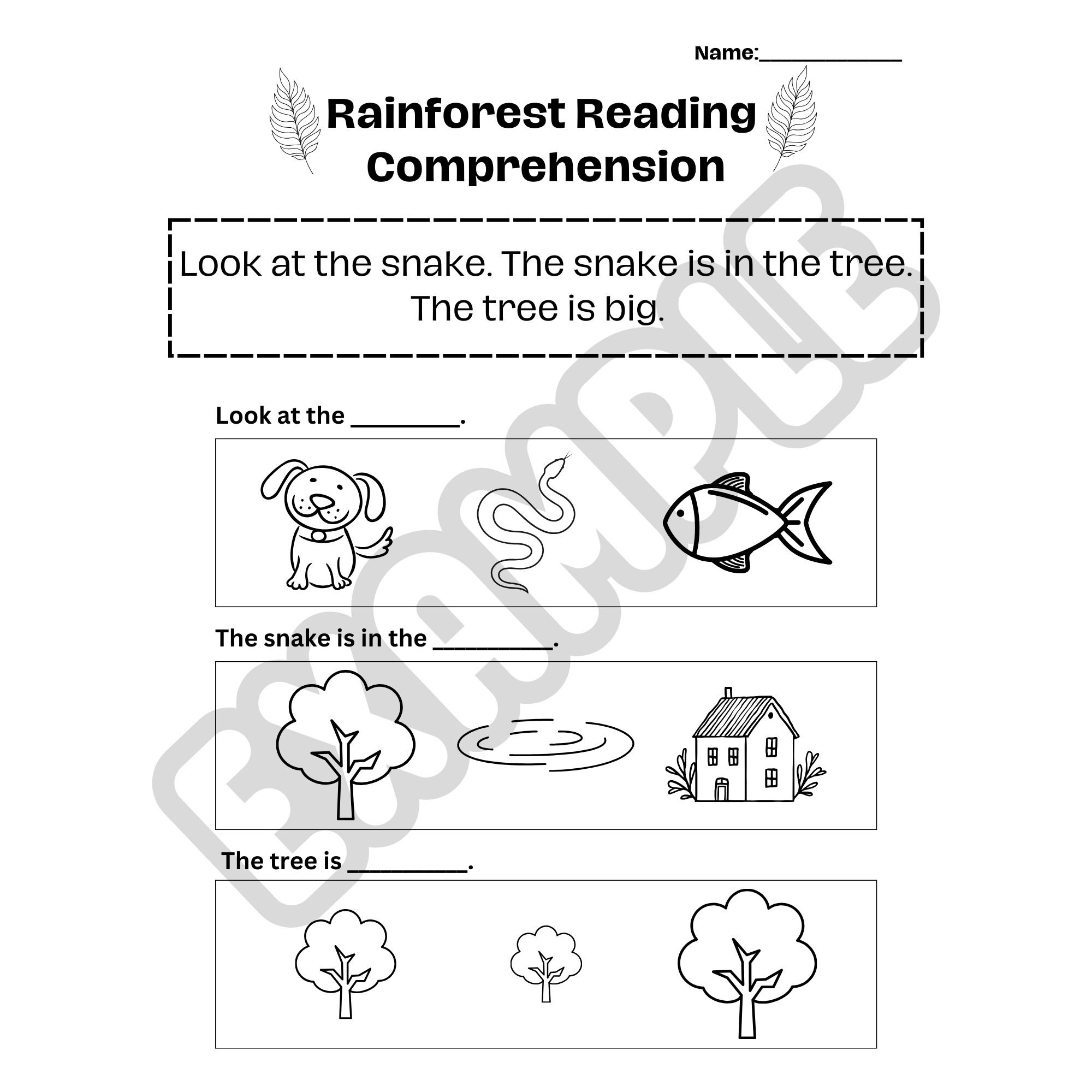 Rainforest Curriculum Printable Worksheets for Preschool, Prek ...