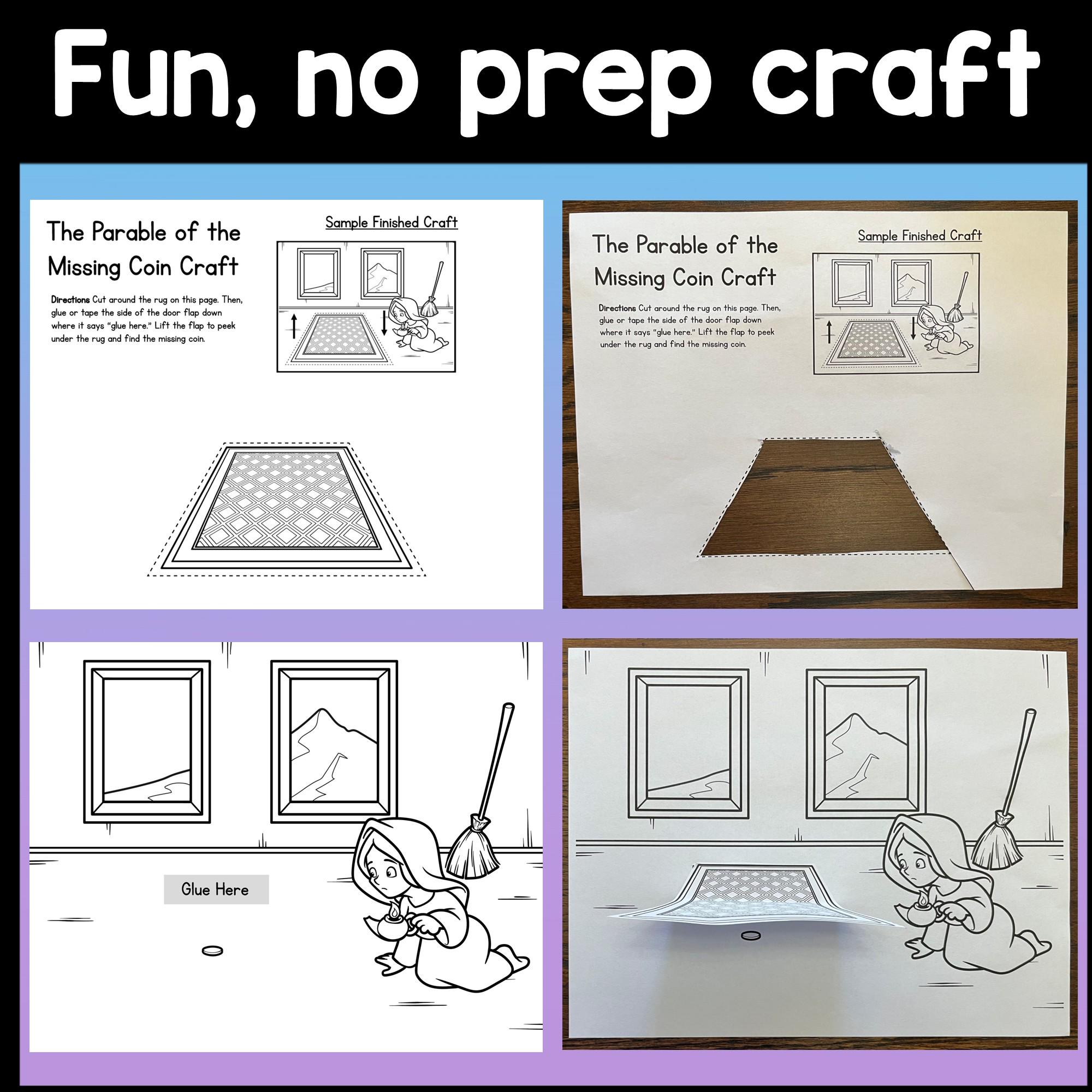 The Parable of the Lost Coin Activities {craft, Coloring Page, Story ...
