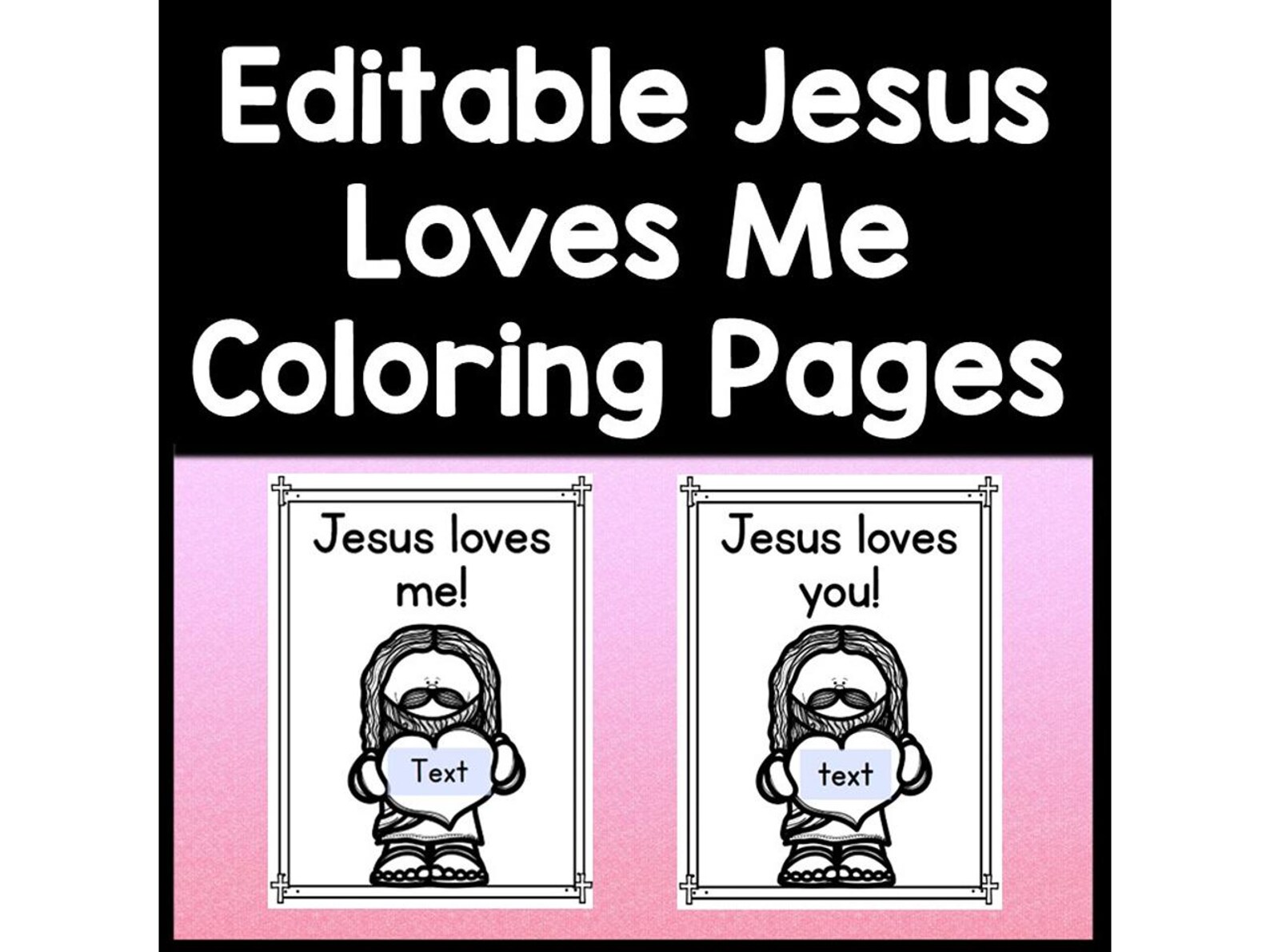 Jesus Loves Me Coloring Page {christian Valentine's Day} | Sunday ...