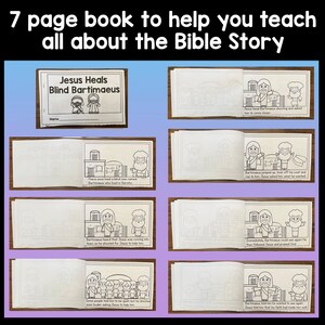Jesus Heals Blind Bartimaeus Activities {craft, Coloring Page ...