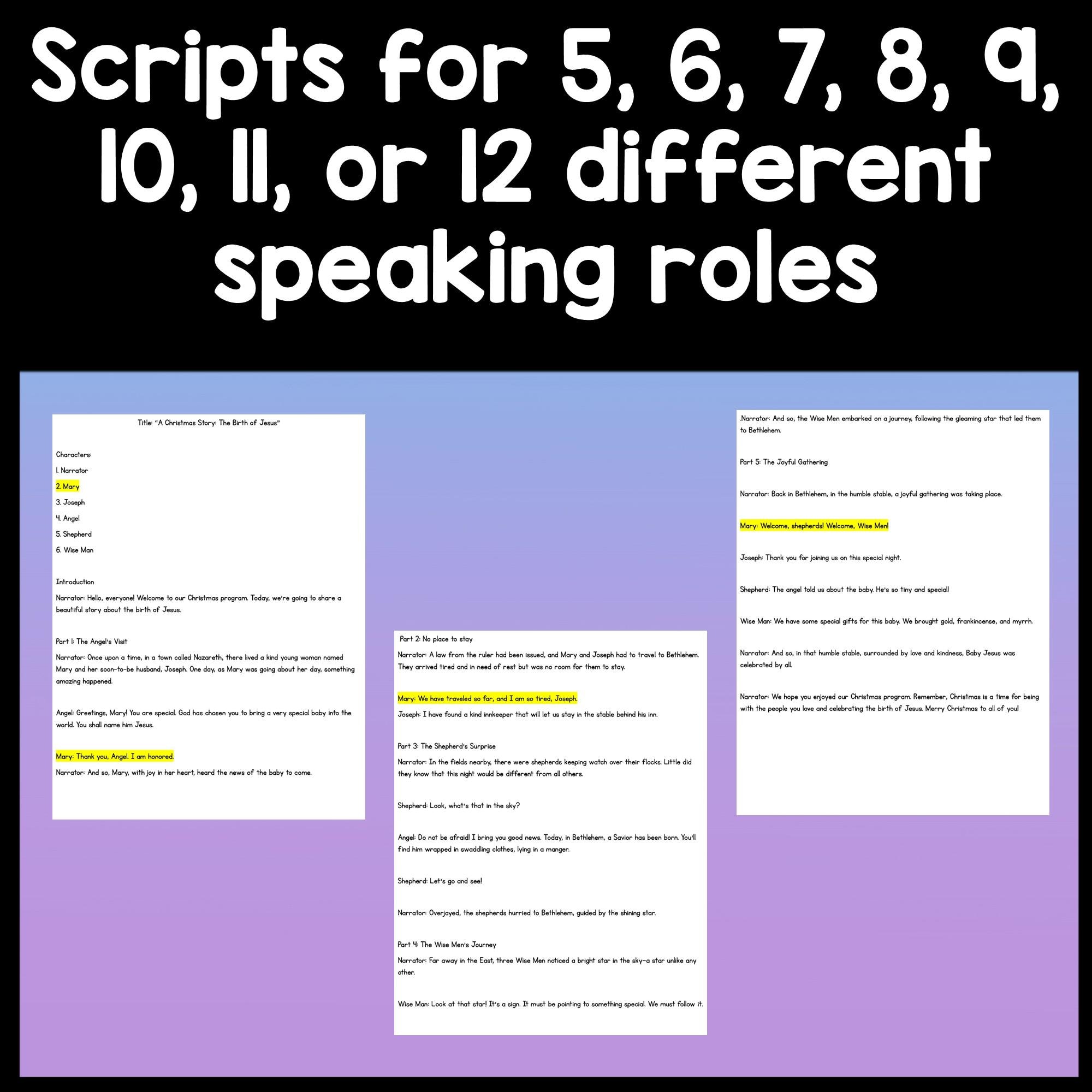 The Nativity Play for Kids {8 Plays for 5-12 Readers} Children's ...