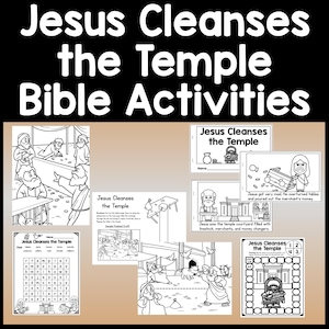 Jesus Cleanses the Temple Activities! {coloring Page, Craft, Storybook ...