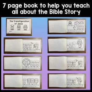The Transfiguration of Jesus Sunday School Lesson {5 Activities!} the ...