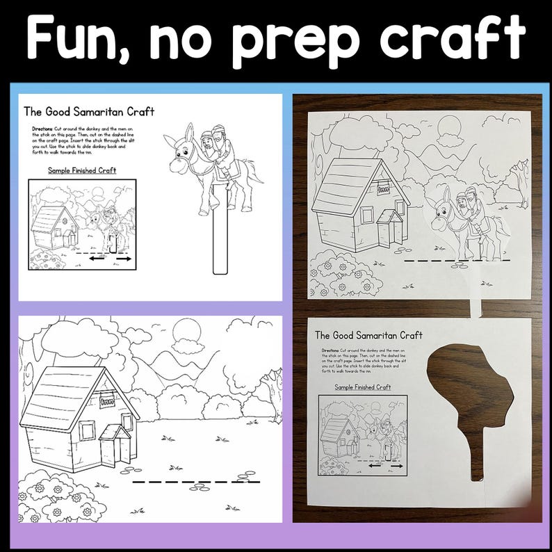 The Good Samaritan Activities {craft, Coloring Page, Storybook ...