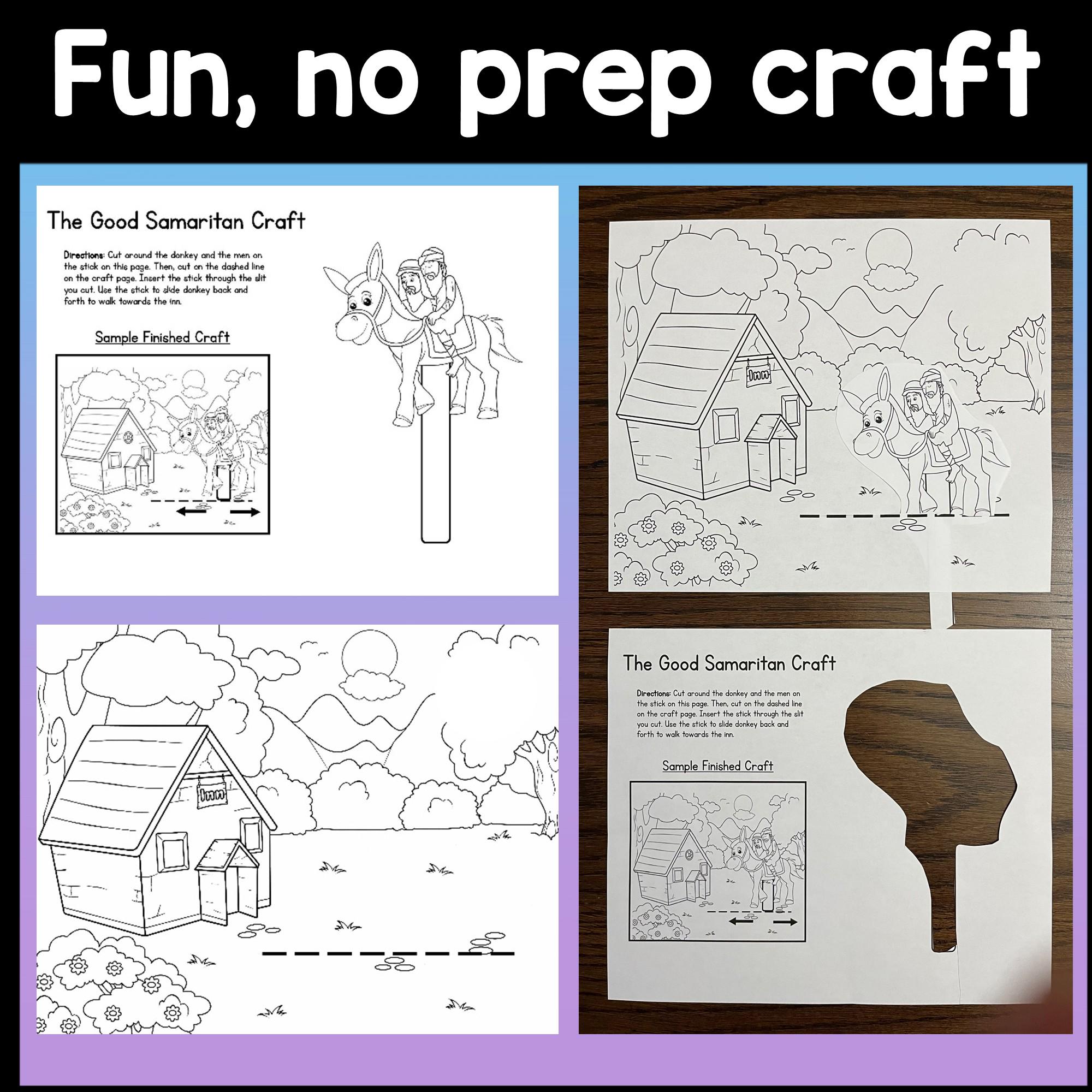 The Good Samaritan Activities {craft, Coloring Page, Storybook ...