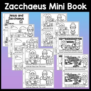 Jesus and Zacchaeus in the Tree Activities {craft, Coloring Page ...