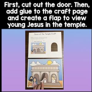 Young Jesus in the Temple Craft {color and B/W!} Sunday School Craft ...