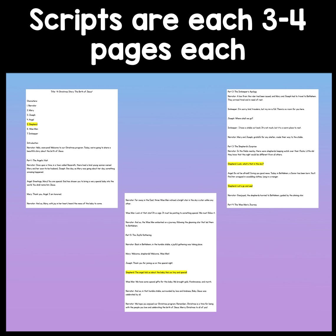 The Nativity Play for Kids {8 Plays for 5-12 Readers} Children's ...