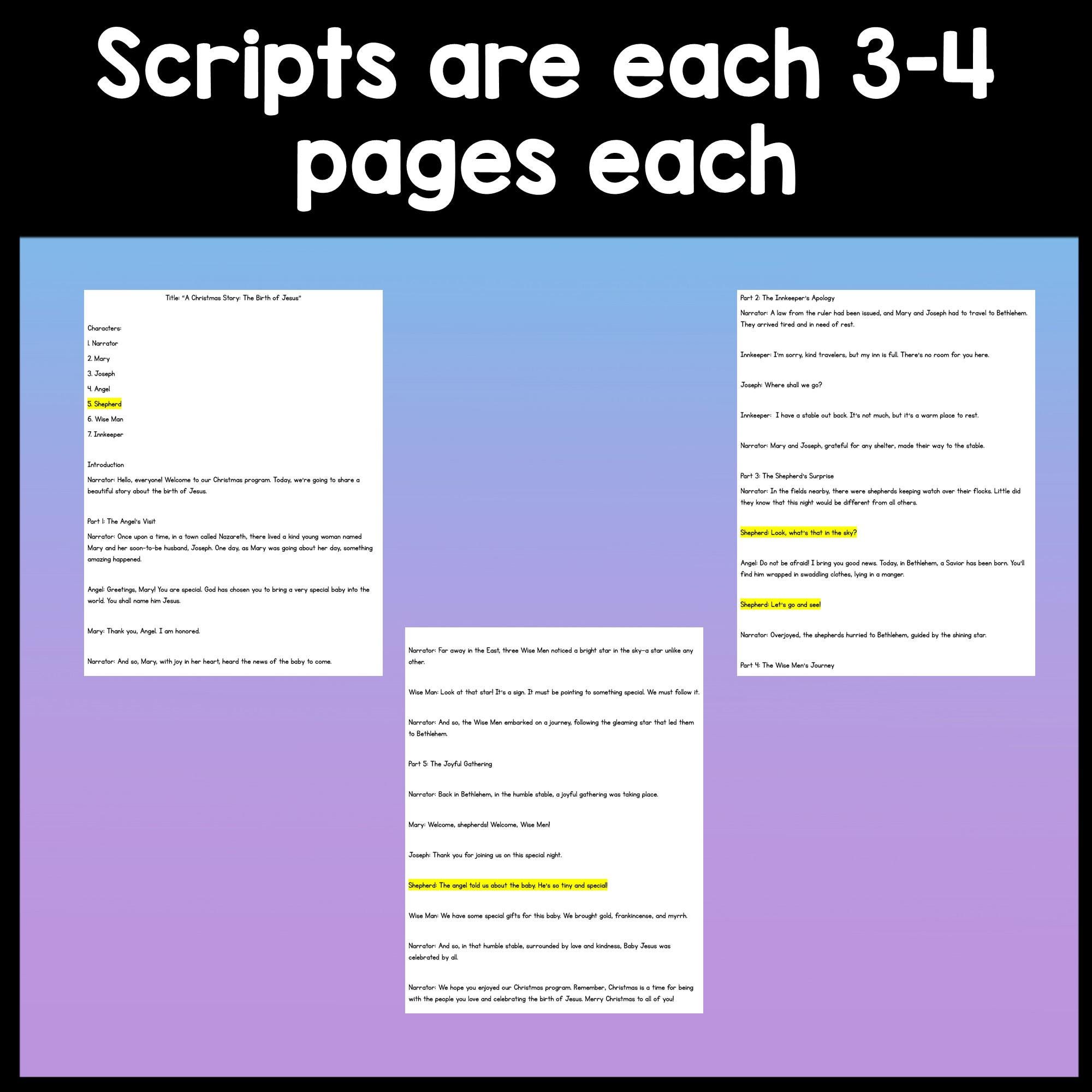 The Nativity Play for Kids {8 Plays for 5-12 Readers} Children's ...