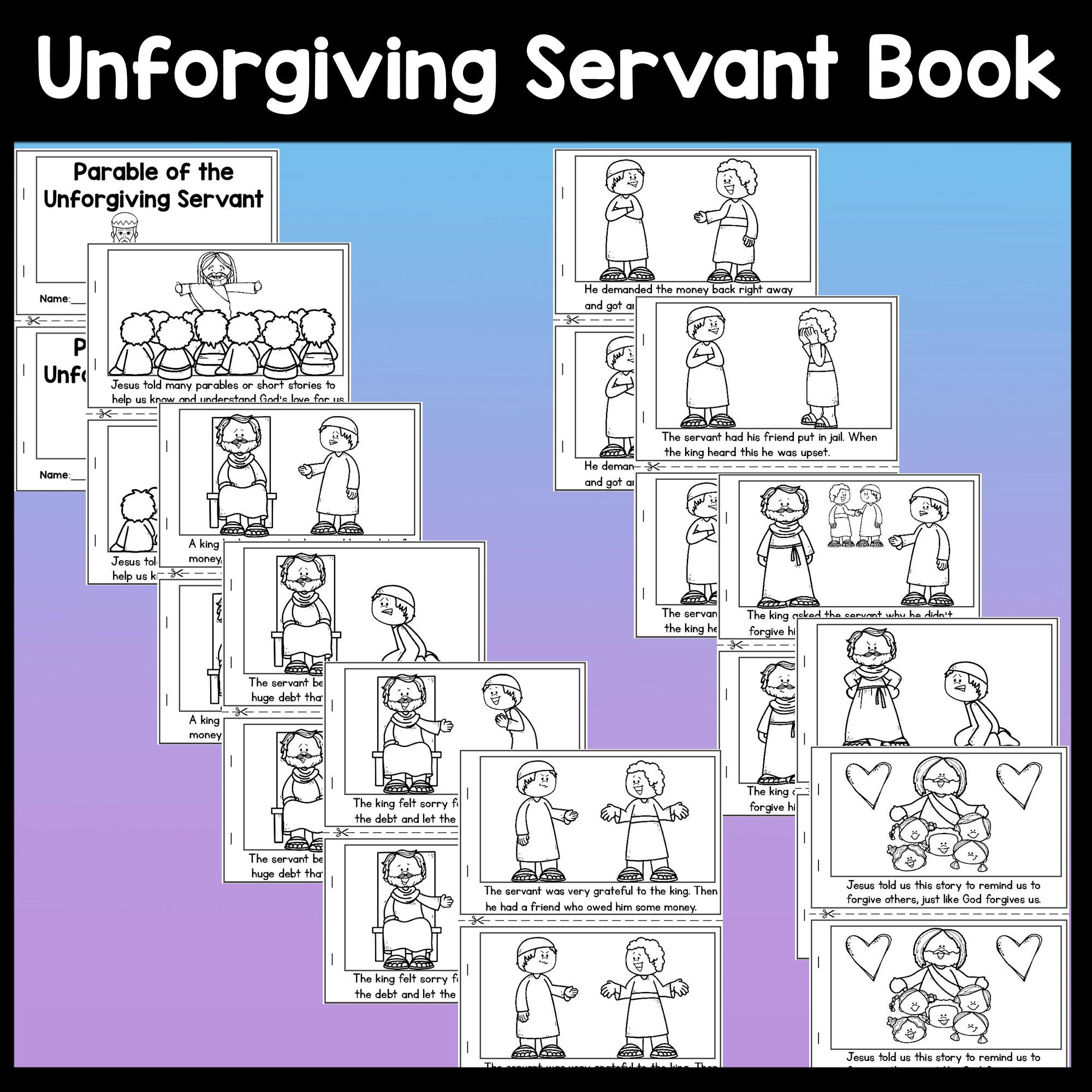 The Parable of the Unforgiving Servant {5 Activities!} Bible Story ...
