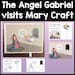 The Angel Gabriel Visits Mary Craft for Kids {color and B/W} Sunday ...