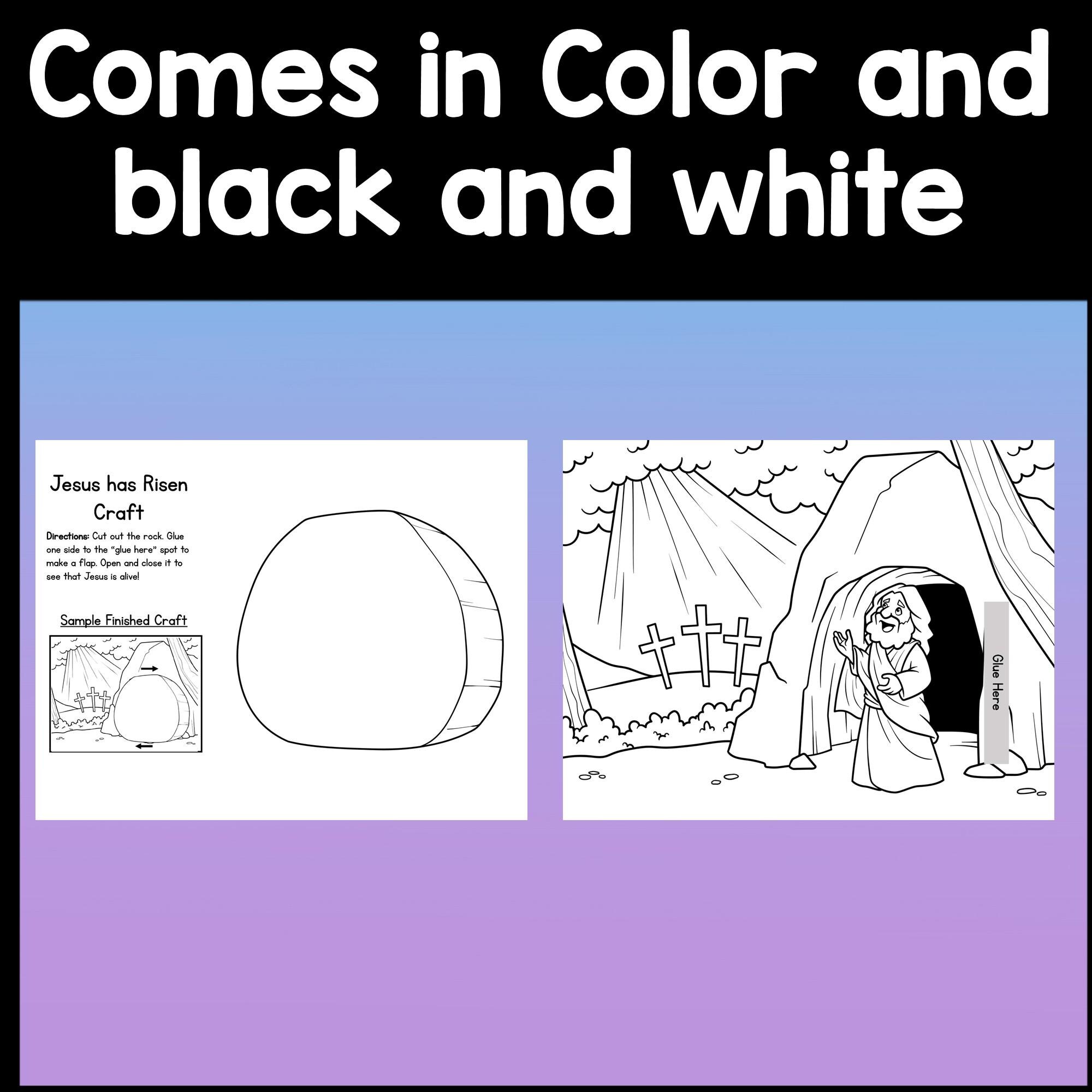 Jesus is Risen Easter Craft | Jesus and the Tomb Craft | Preschool ...