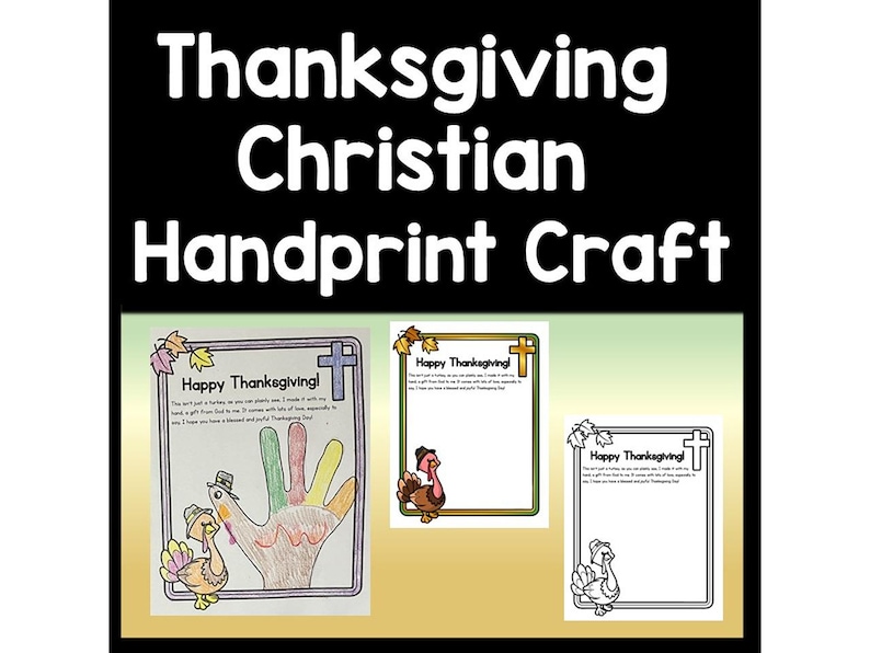 Christian Thanksgiving Craft, Thanksgiving Handprint Poem, Thanksgiving ...