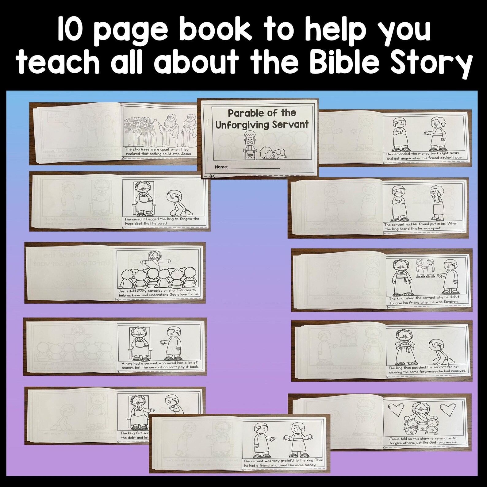 The Parable of the Unforgiving Servant {5 Activities!} Bible Story ...