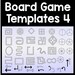 Blank Board Game SVG Clipart Templates 4 + Spinners & Arrows {20 Game ...