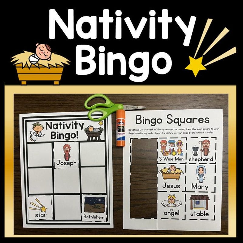 Nativity Bingo - Etsy