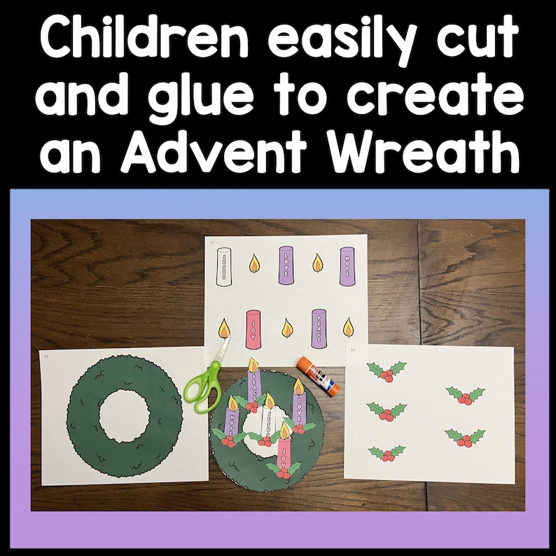 Advent Craft for Kids {color and B/W!} Sunday School Craft for ...