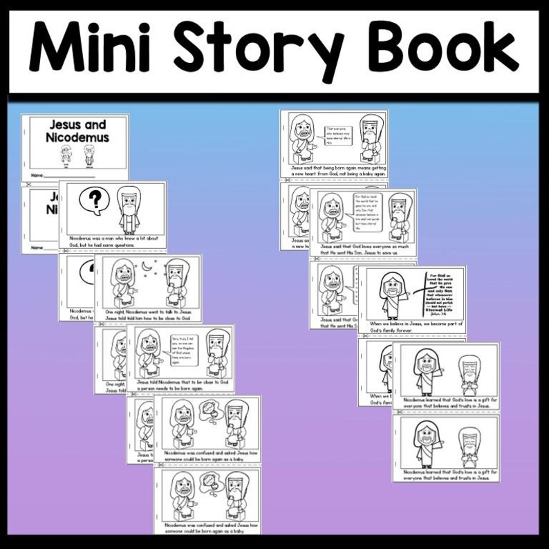 Jesus and Nicodemus Activities {craft, Coloring Page} | John 3:16 | for ...