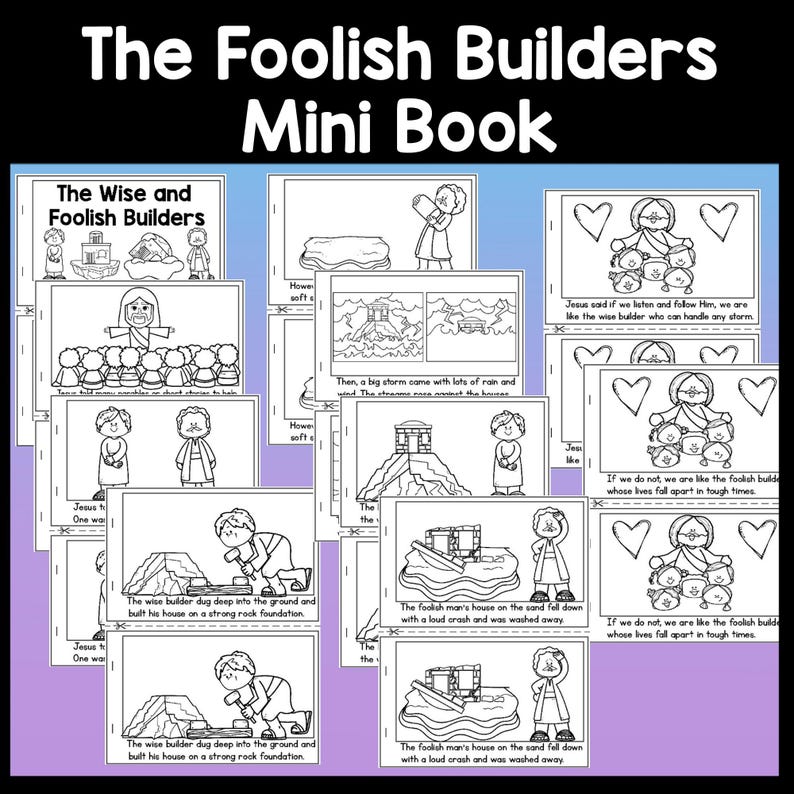 The Parable of the Wise and Foolish Builders Activities {craft ...