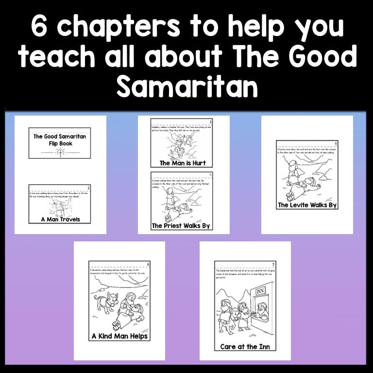 The Parable of the Good Samaritan Flip Book Craft | Bible Story ...