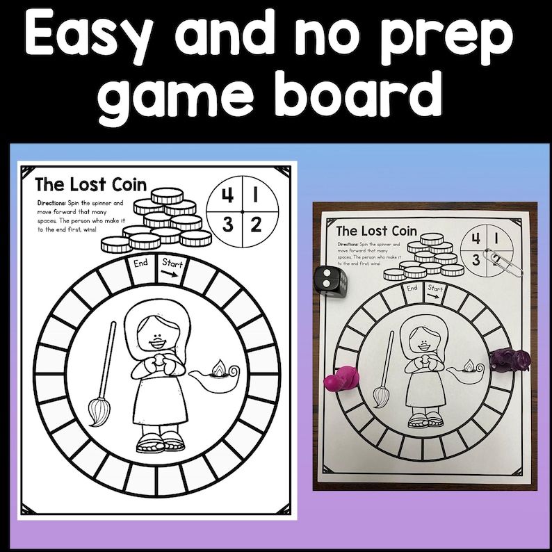 The Parable of the Lost Coin Activities {craft, Coloring Page, Story ...
