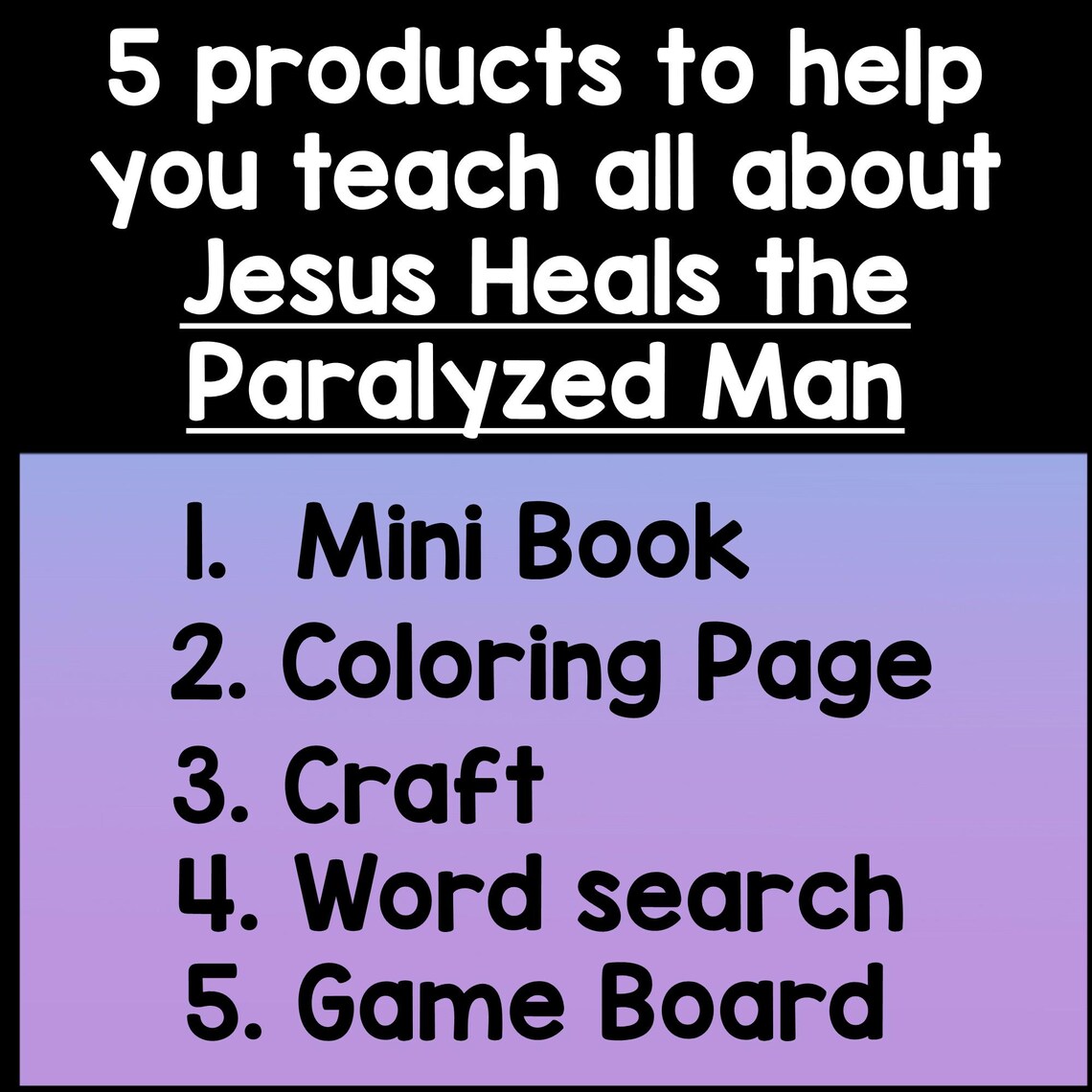 Jesus Heals the Paralyzed Man Activities {5 Activities Coloring Page ...