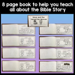 Jesus and the Samaritan Woman the Well Activities {craft, Coloring Page ...