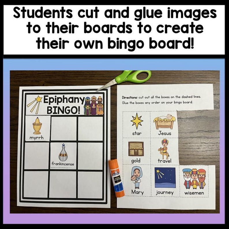 Epiphany Bingo {2 Bingo Boards - 3x3 and 4x4!} Religious Christmas ...