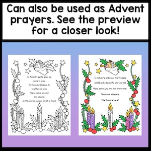 Advent Poems for Kids {6 Poems in Color and Black and White!} Advent ...