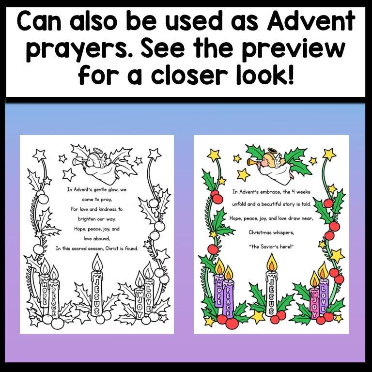 Advent Poems for Kids {6 Poems in Color and Black and White!} Advent ...