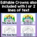 Christian Easter Crowns for Kids With 6 Religious Easter Sayings {color ...