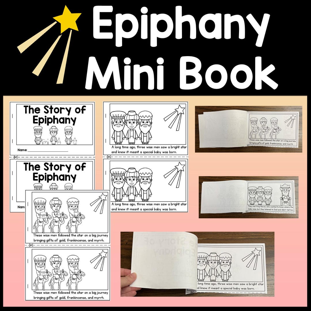 Epiphany Printable Book - 8 Pages! Easy Formatting & Assembly {epiphany ...